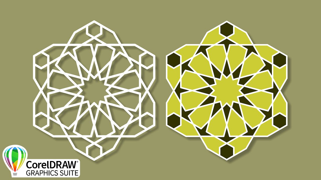 Islamic pattern | Decoration | Corel DRAW tutorials | 117 - YouTube