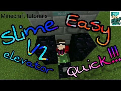 How to make an automatic slime elevator in Minecraft |Easy | Quick ...