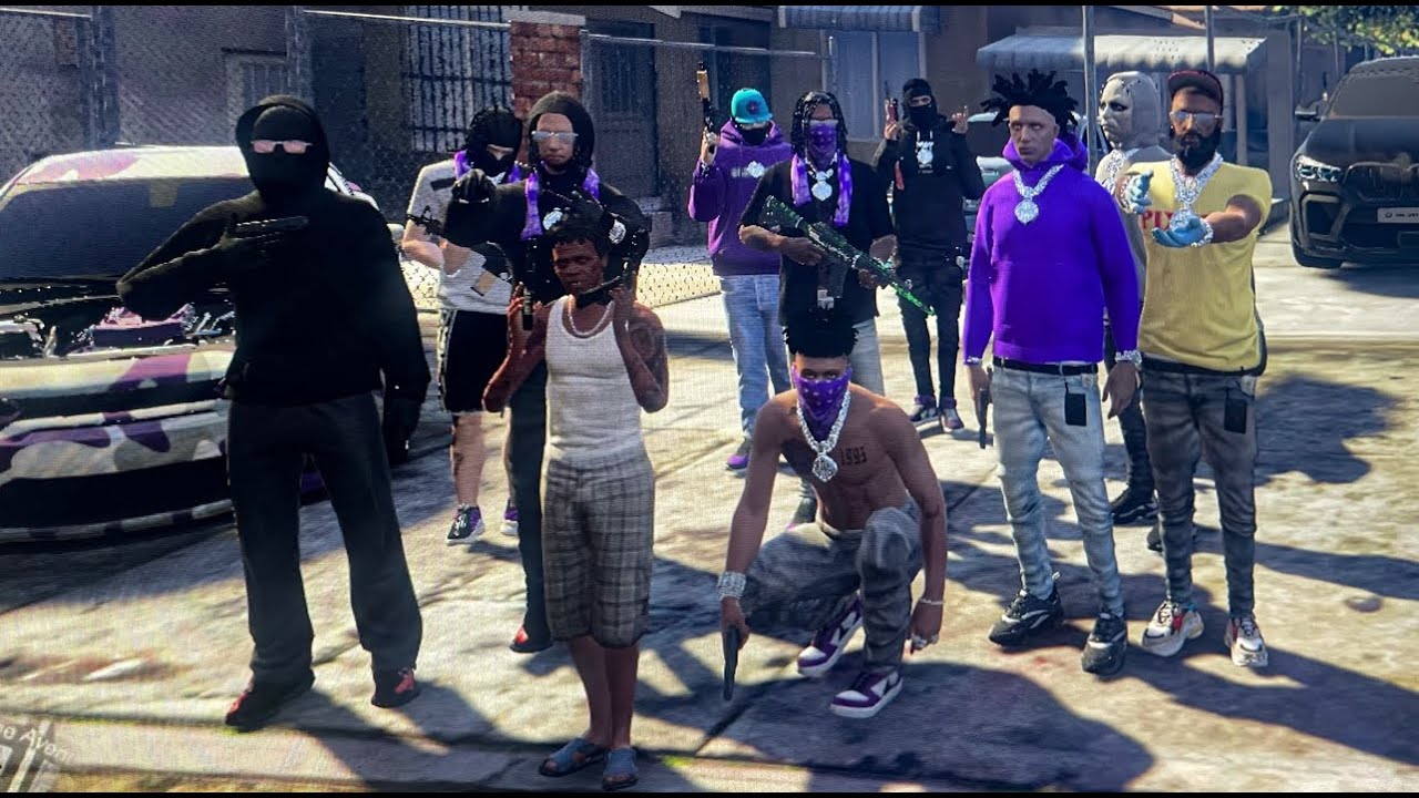 24hrs With The Biggest Gang In GTA 5 RP |AOB| - YouTube