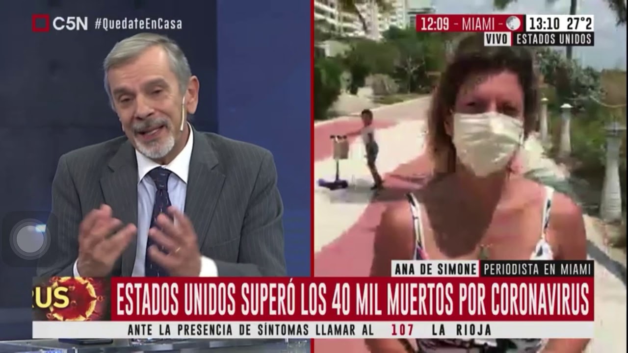 Covid 19 - EEUU - situación en Florida - entrevista a Ana De Simone ...