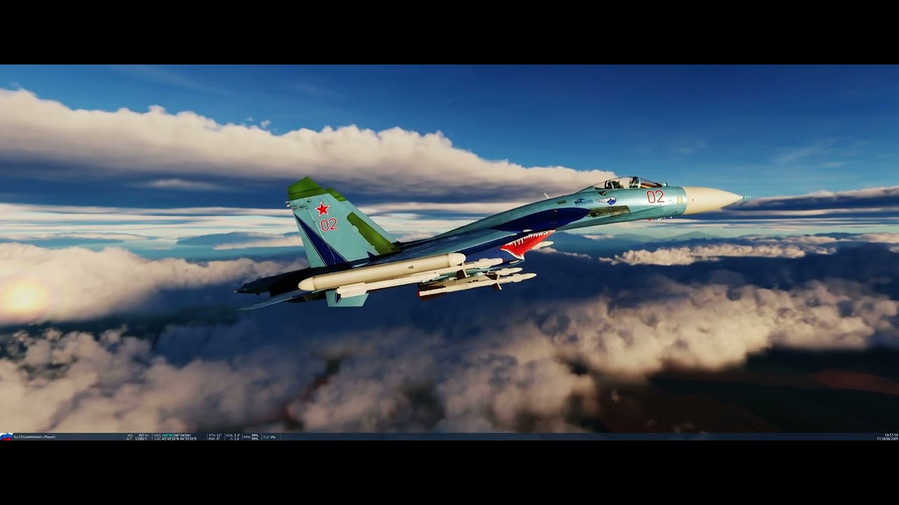 DCS World - Su-27 - Fortress Mozdok 4 - Incursion (incl. TacView) - YouTube