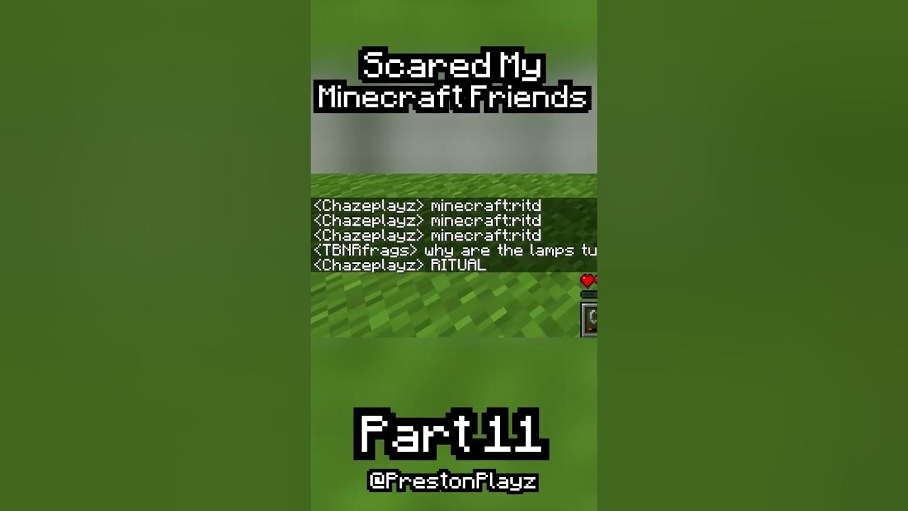 I Scared My Friends with FAKE Minecraft Rituals #prestonplayz #Minecraft #videogames #streamer ...