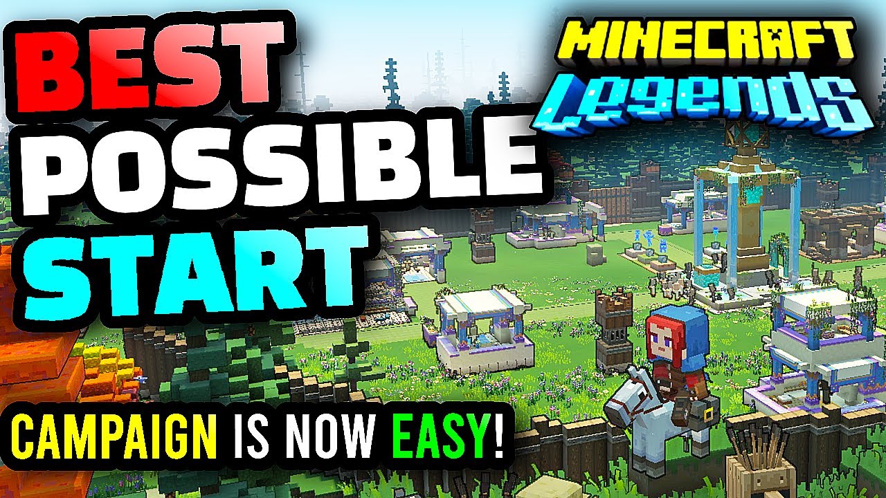 The BEST POSSIBLE START to Minecraft Legends - YouTube