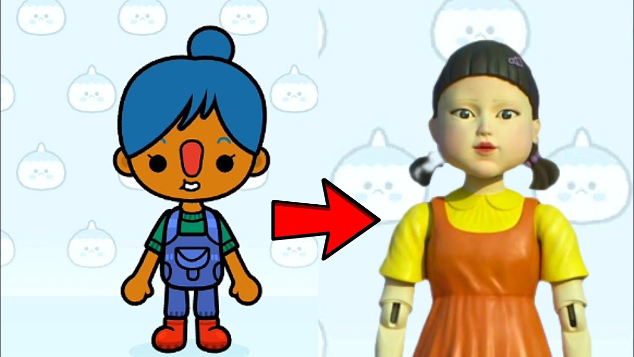 Making a puppet from the game squid game | Toca Boca - YouTube