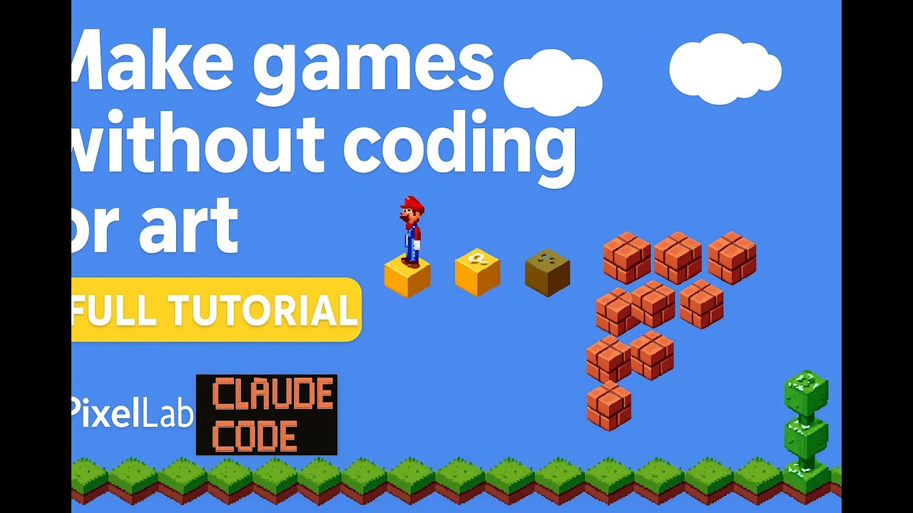Make games without coding or art - Full tutorial using Claude Code ...