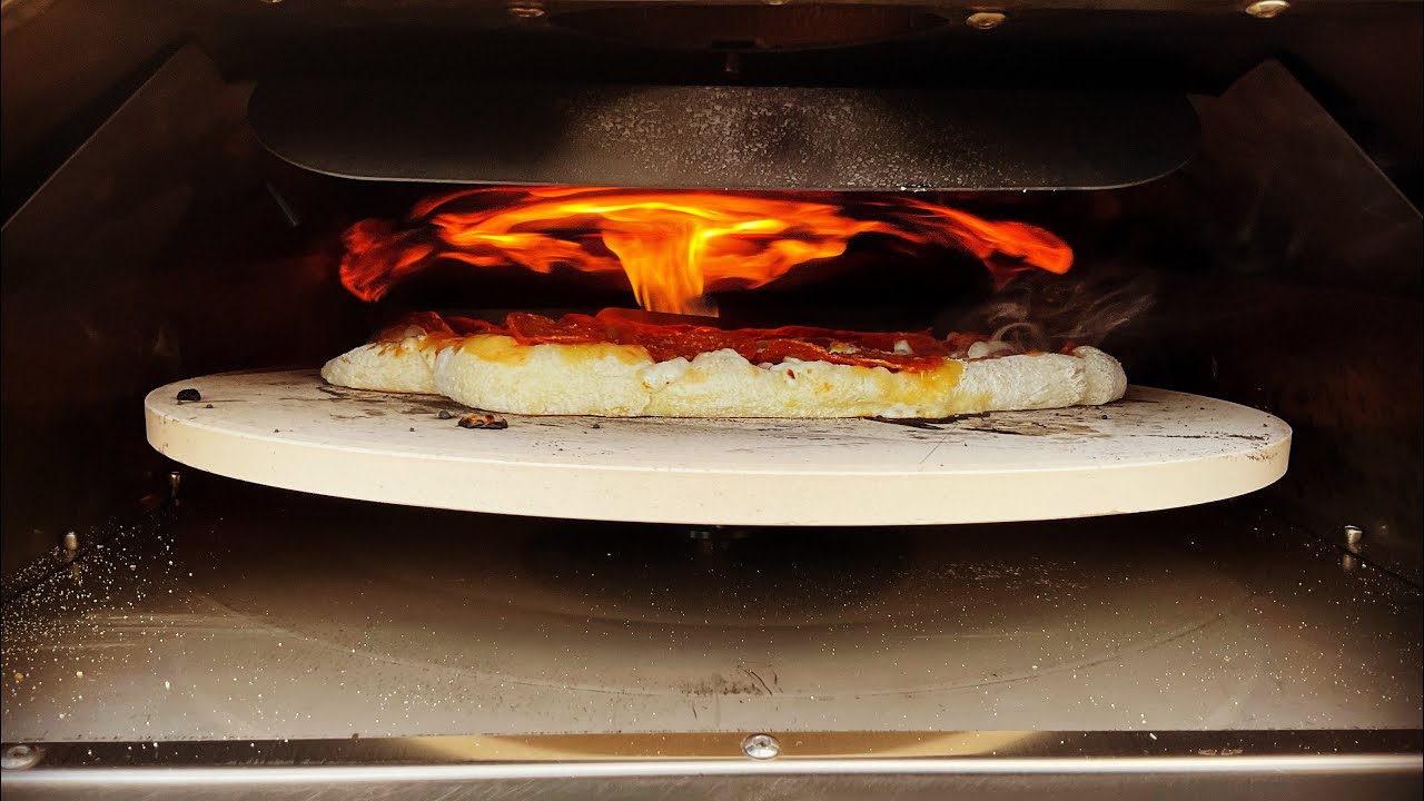 QubeStove 16.5” Rotating Pizza Stone Pizza Oven! / The Best Pizza Dough ...