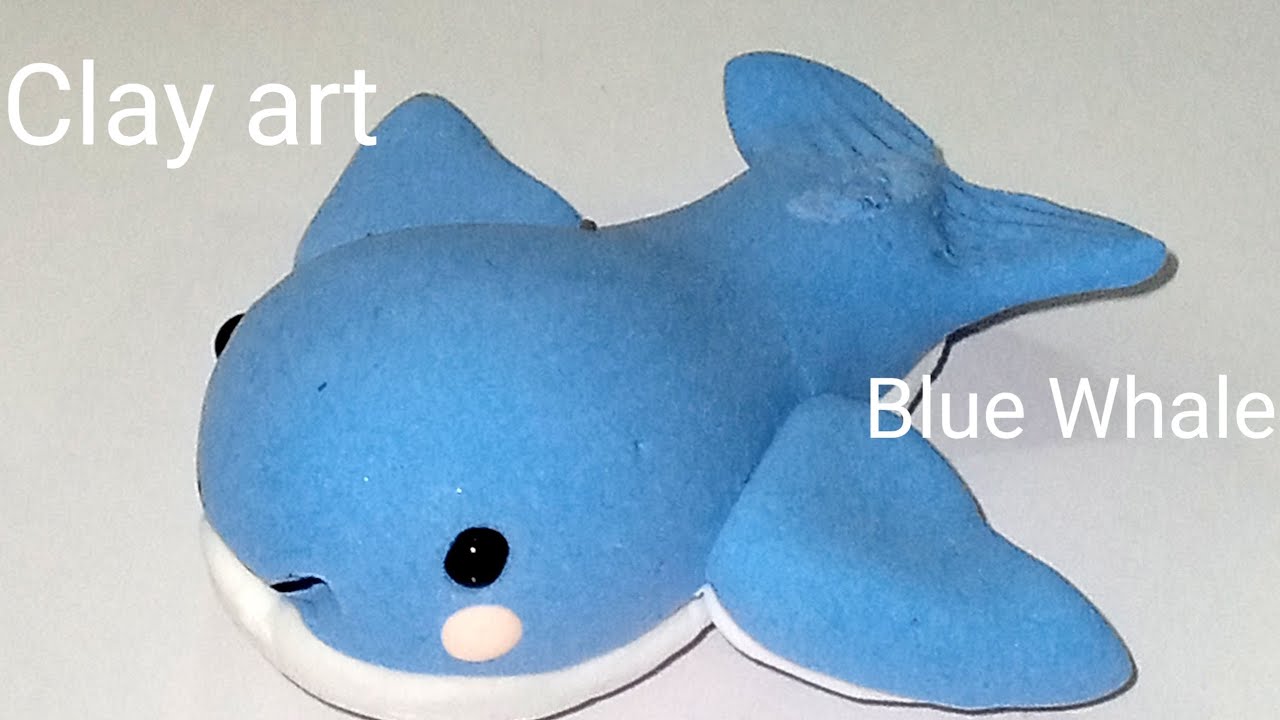 Clay art /How to make baby Blue Whale made by Ayesha Clay Craft#viral # ...