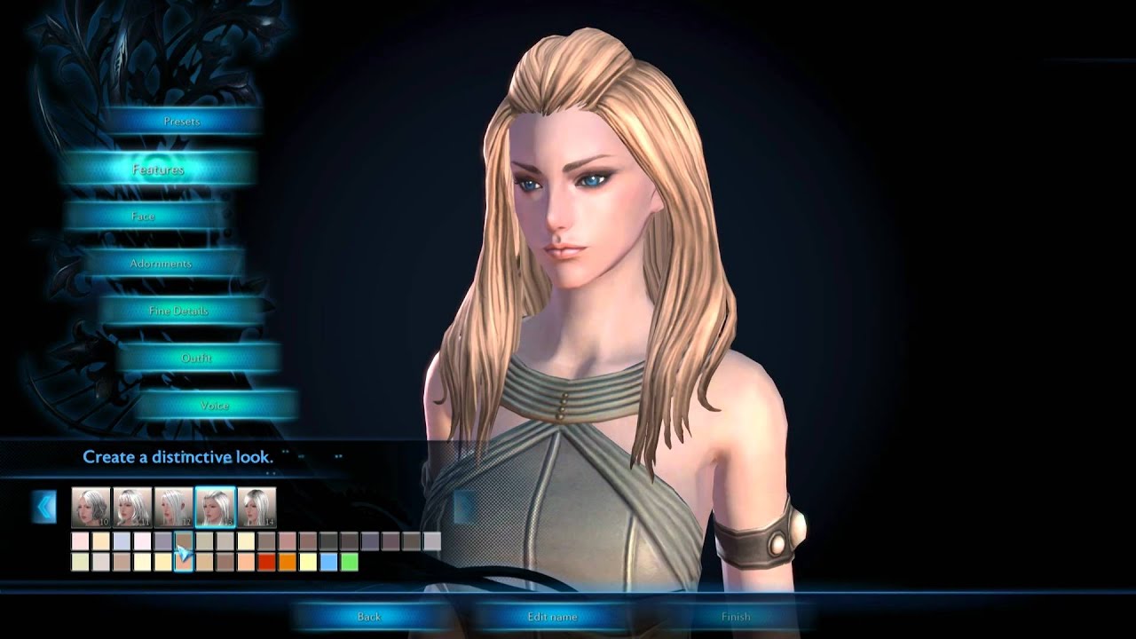 Tera Online - Character Creation - Human Female - YouTube
