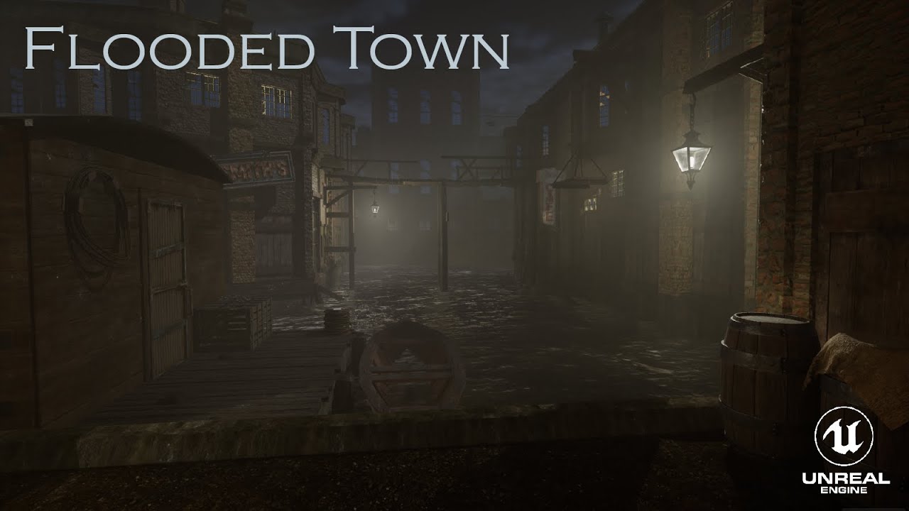 Flooded Town (Environment_Design) in Unreal Engine - YouTube