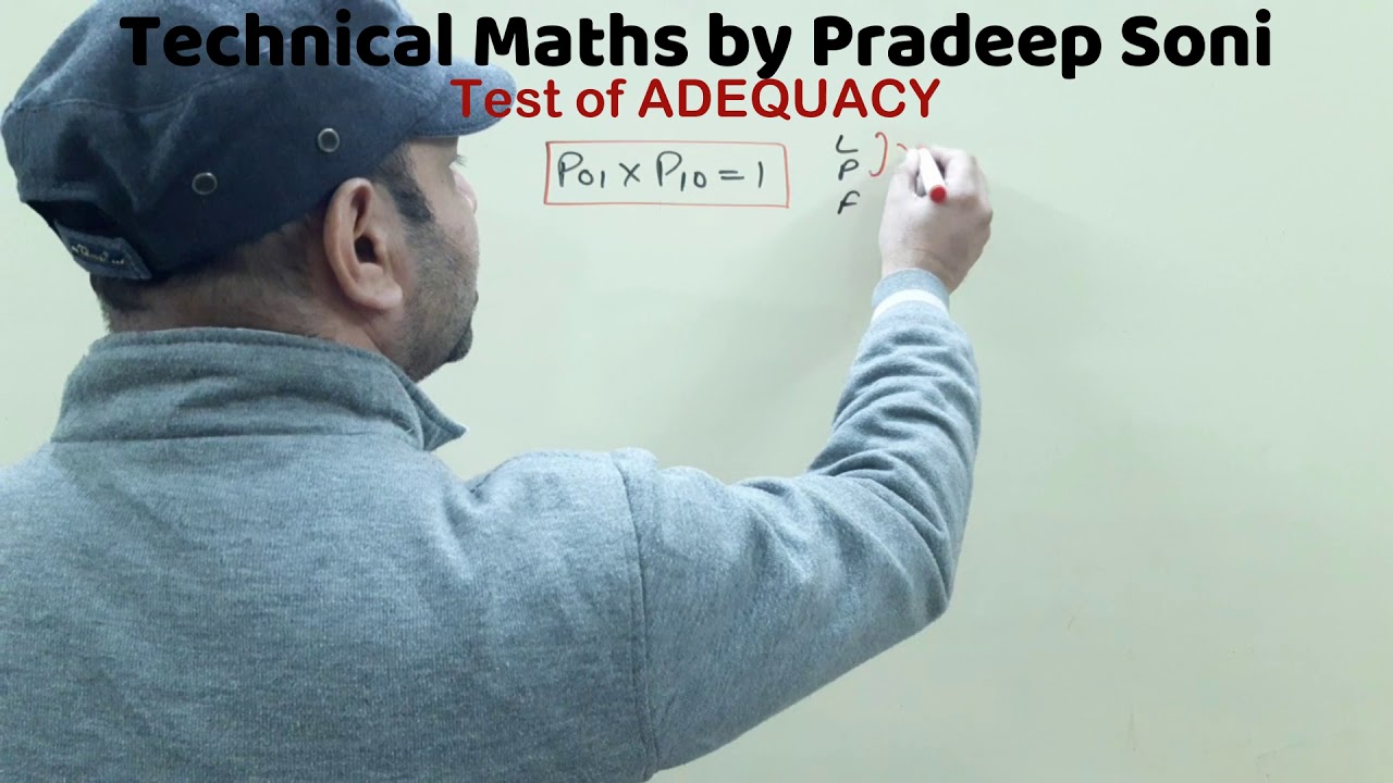 Test of Adequacy INDEX NUMBER - YouTube