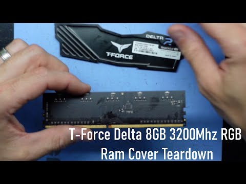 T-Force Delta 8GB 3200Mhz RGB Teardown