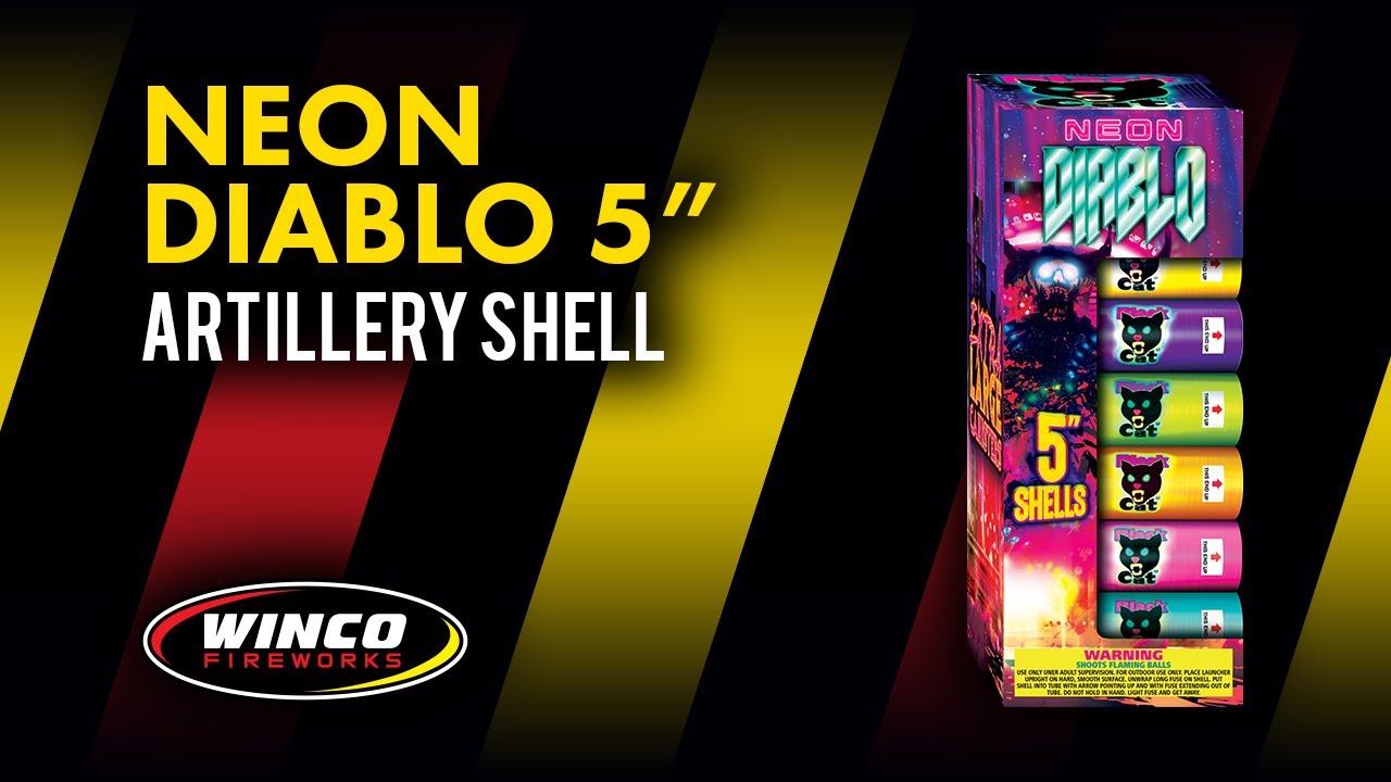 Neon Diablo By Black Cat Fireworks 12/6 MEBC6445 - YouTube
