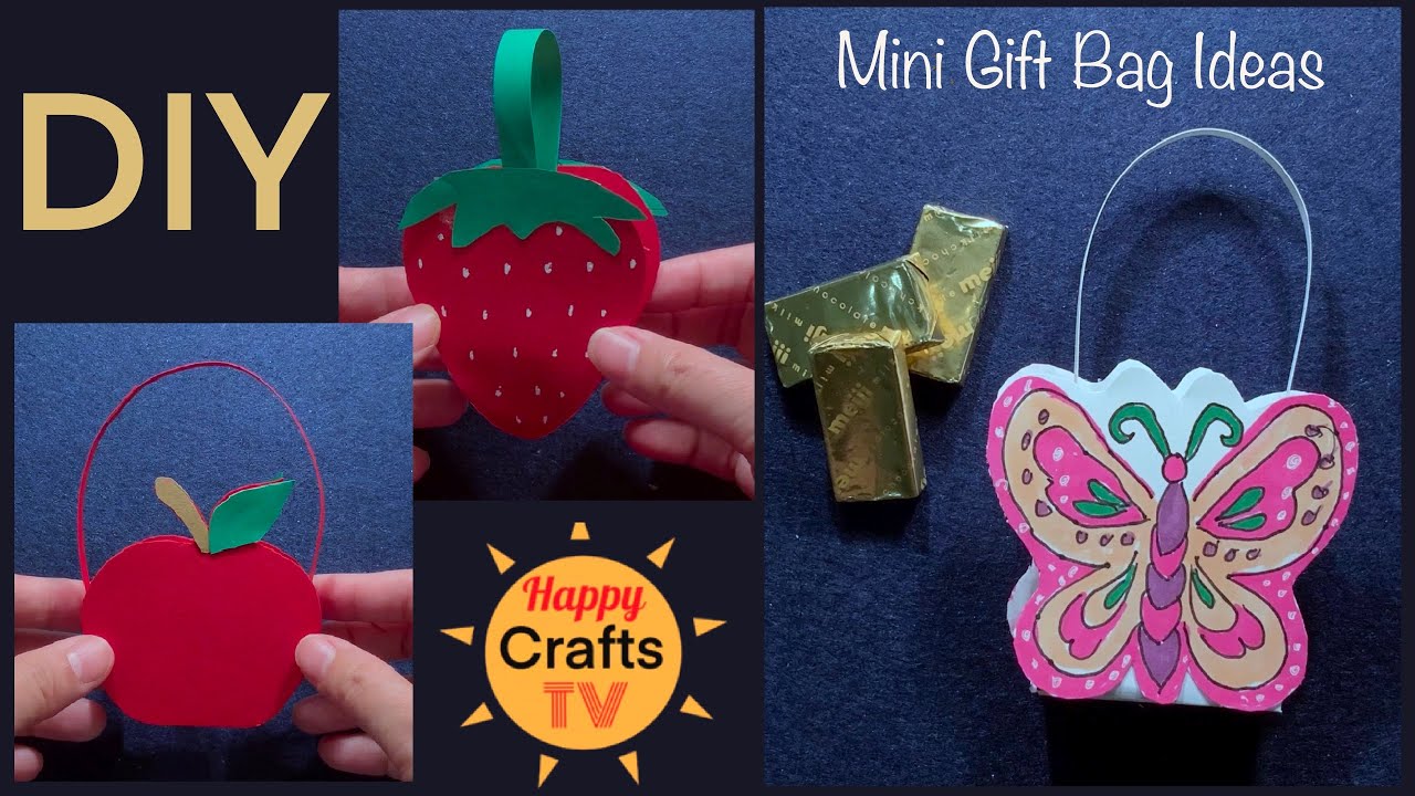 DIY Mini Gift Bag Ideas I Easy DIY Paper Crafts l Beautiful Paper Gift ...