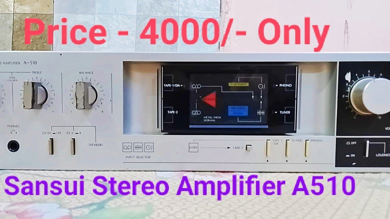 Sold. For Sale . Sansui Stereo Amplifier A-510 . Contact number ...
