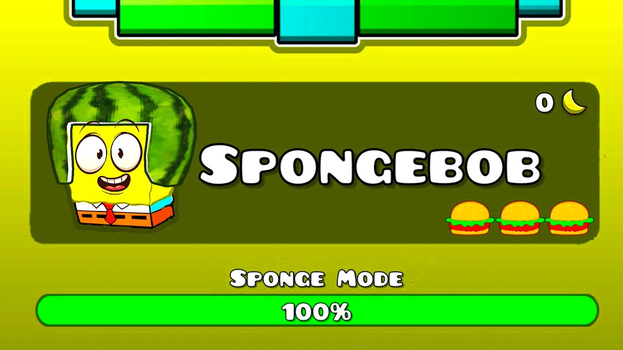 HARDEST Spongebob Map In Geometry Dash - YouTube