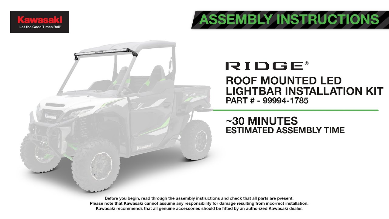 99994-1785 Roof Mount LED Lightbar Installation Kit & Roof Mount LED ...