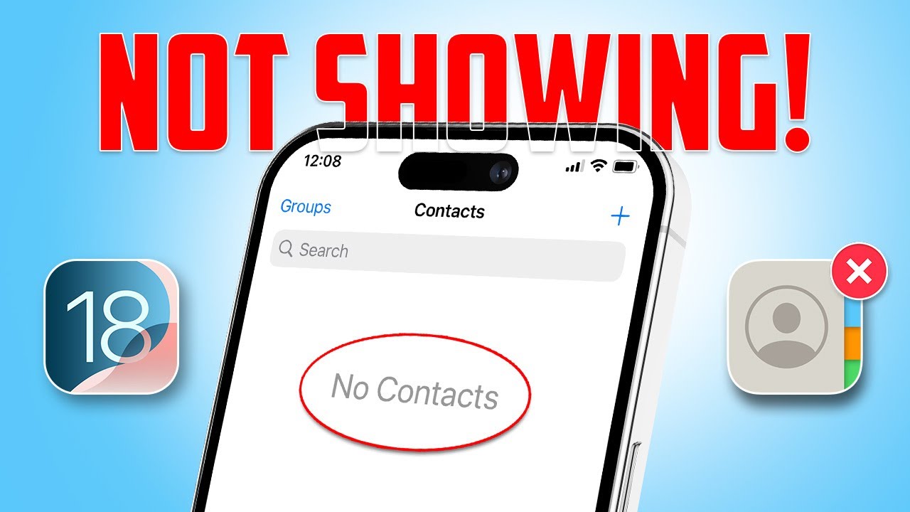 How to Fix Contacts Disappeared on iPhone | Contacts Gone After iOS 18 ...