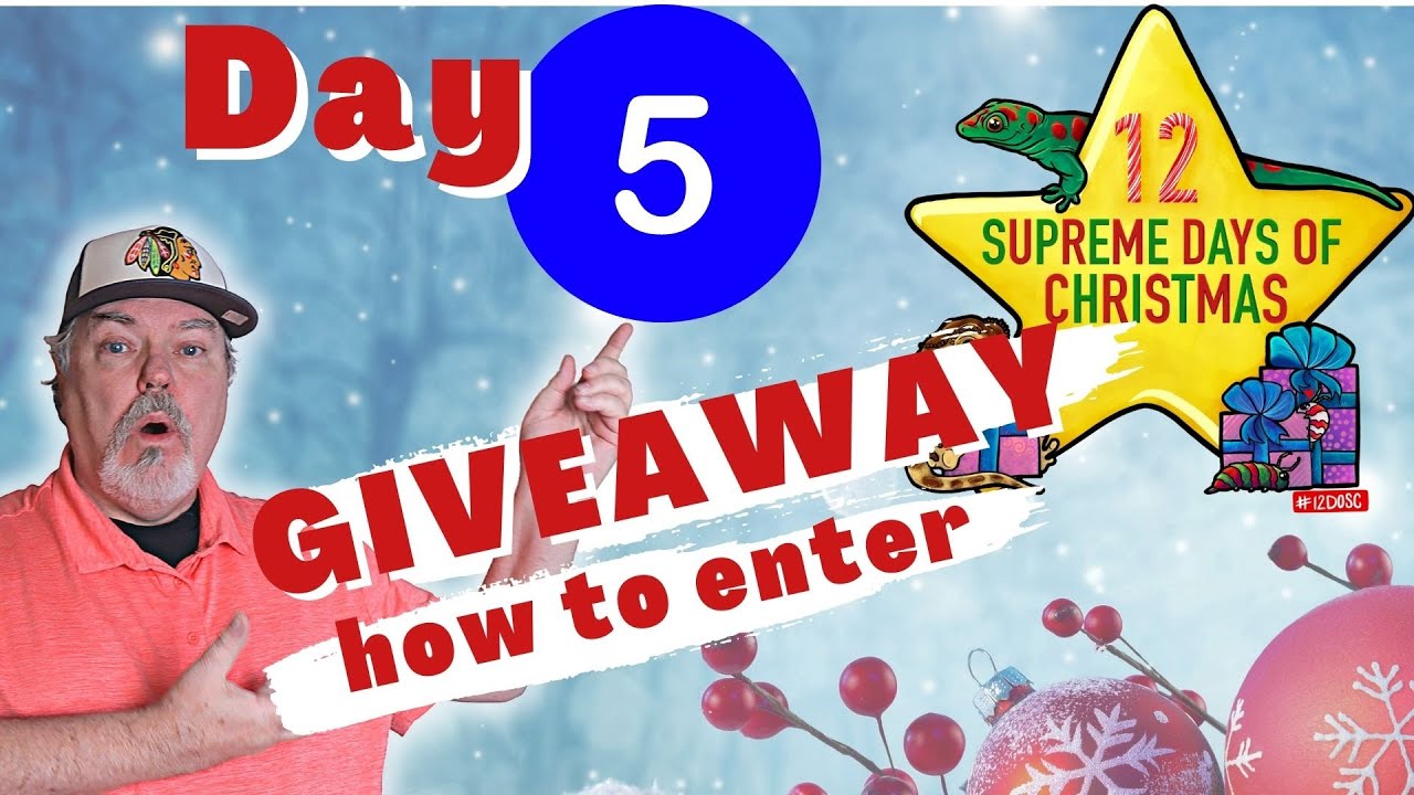 12 Supreme Days of Christmas - Day 5 How To Enter to win 1 of 34 Gifts ...