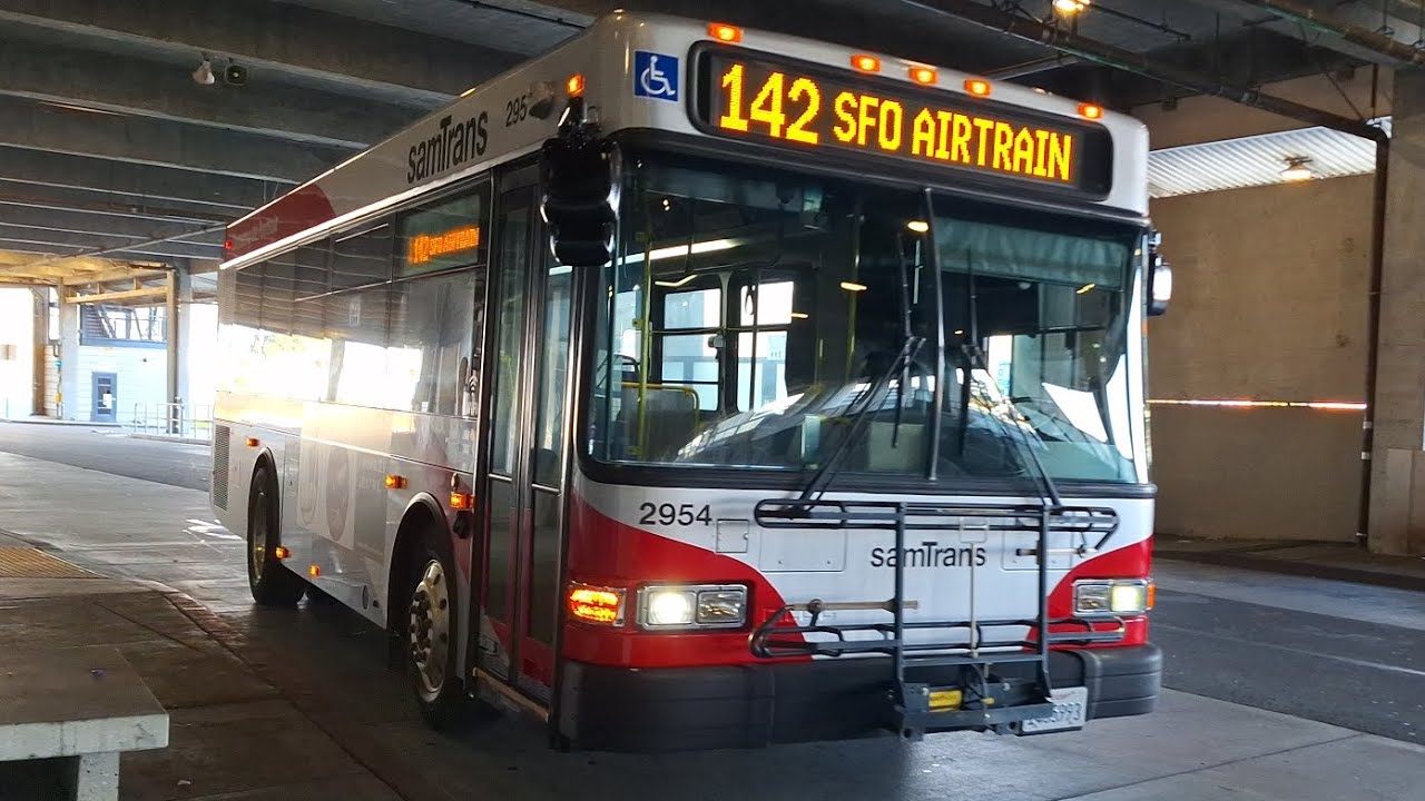SamTrans: 2014 30 FT Gillig Low Floor #2954 on Route 142-SFO Airtrain ...