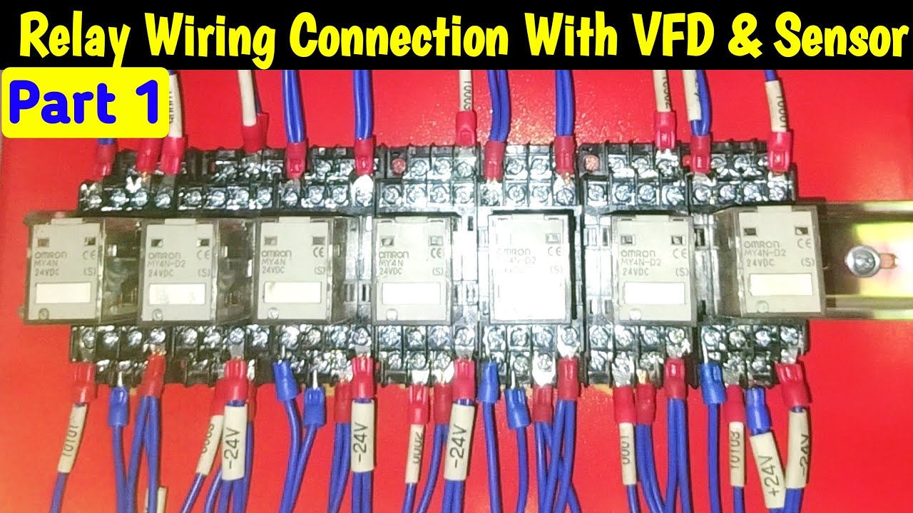 Relay Input & Output Wiring Connection for VFD | Relay Connection with ...