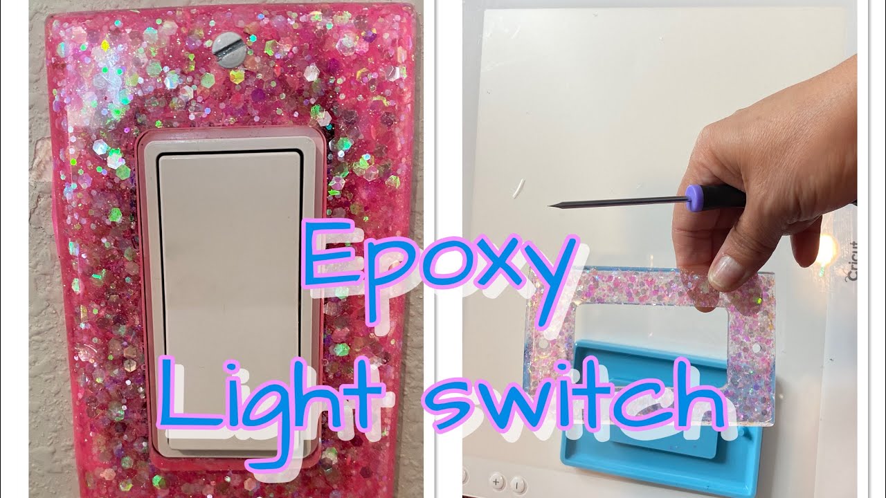 Epoxy light switch cover / epoxy crafts - YouTube