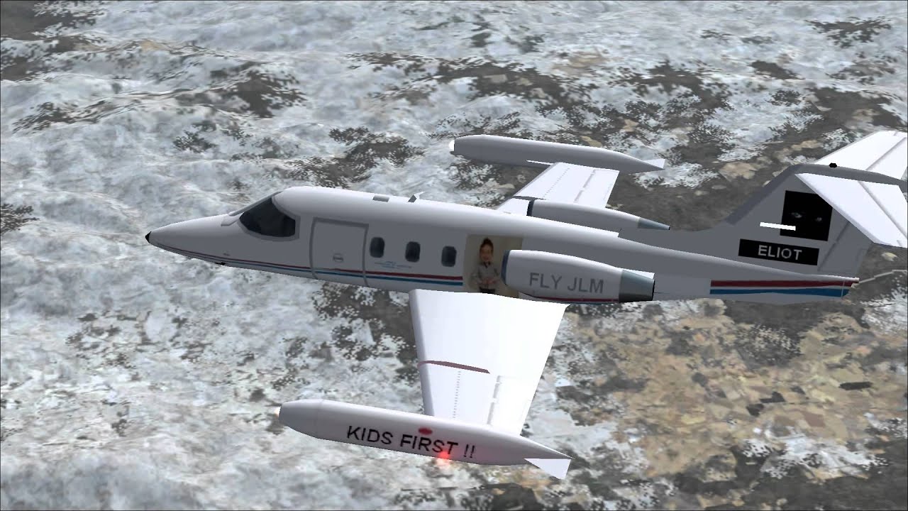 FSX Extreme altitude Bombardier Learjet 24 40000 ft - YouTube