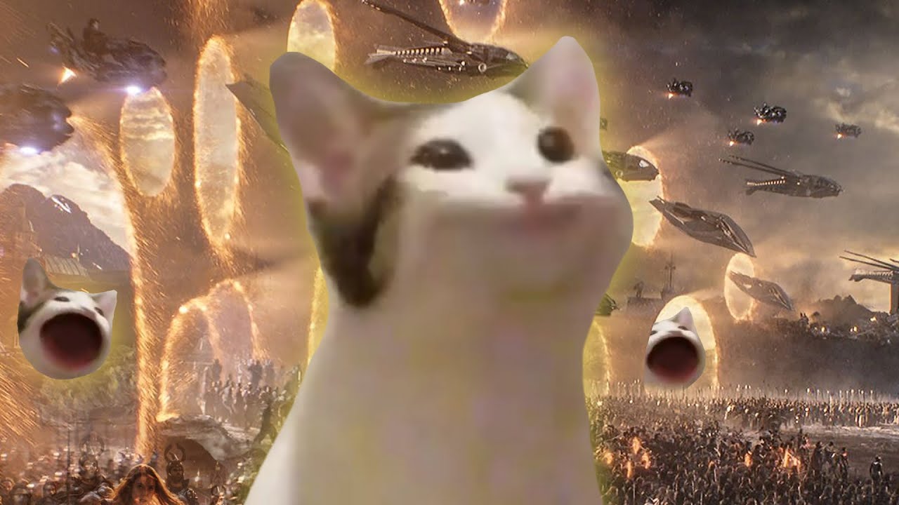 Pop Cat joins The Avengers - YouTube