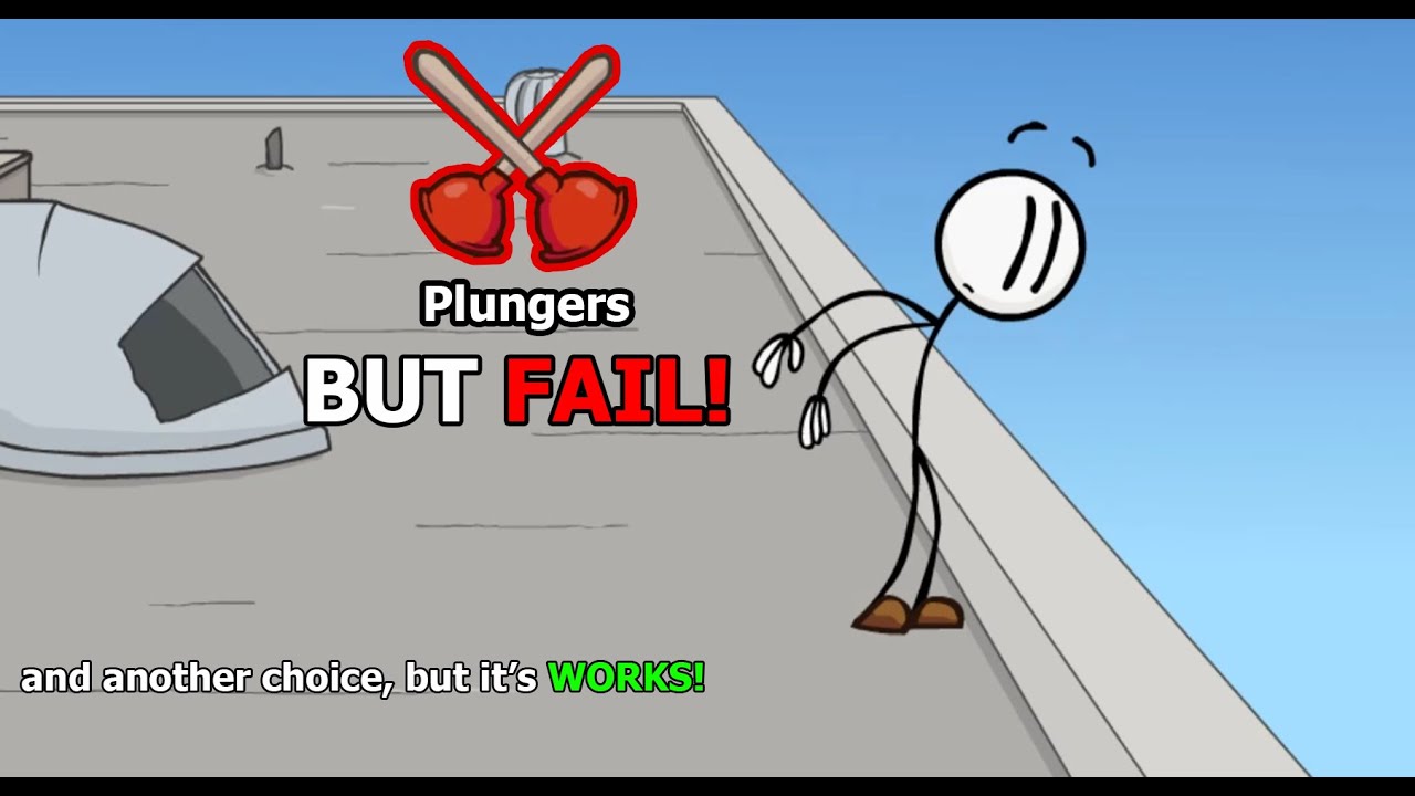 Henry Stickmin: Plungers, But It's Fail! + Other Choices, But It's ...