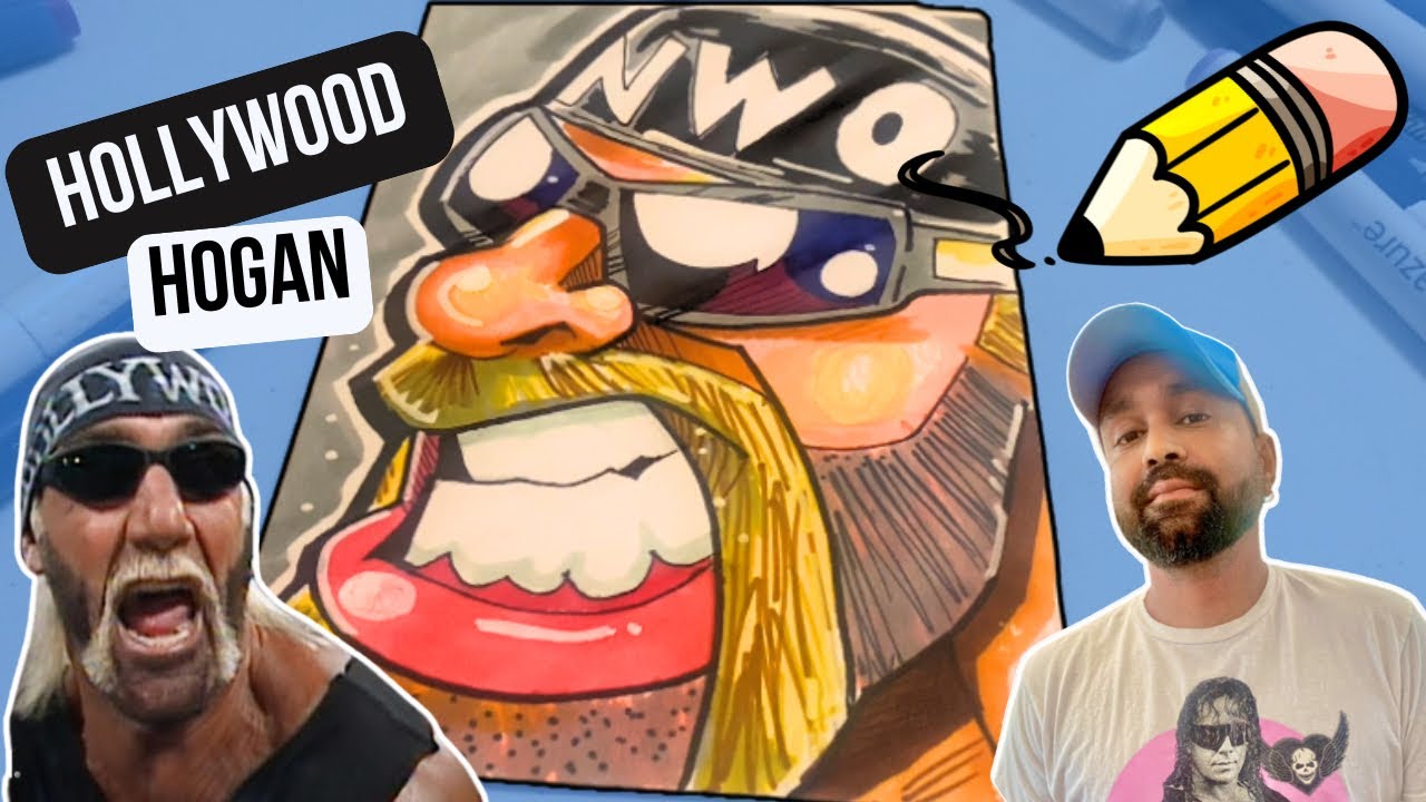 Drawing Hulk Hogan #wwe #hulkhogan #art #drawing #wwewrestler #nwo # ...