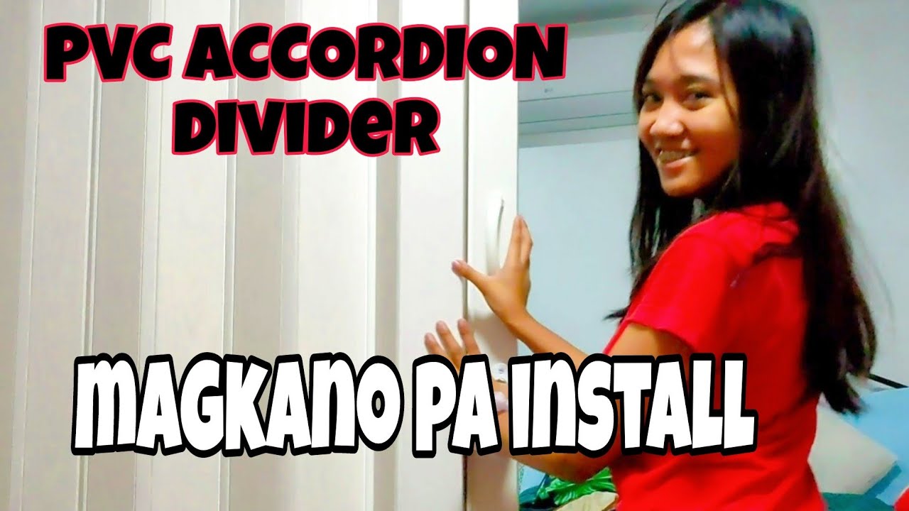 PVC ACCORDION DIVIDER | magkano pa install - YouTube