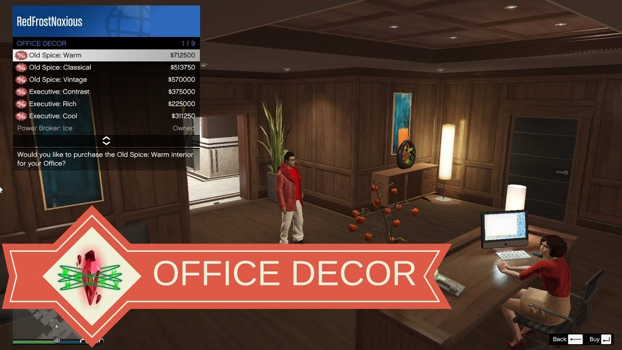 Grand Theft Auto 5 Online - Office Decor (GTA 5 Online) - YouTube