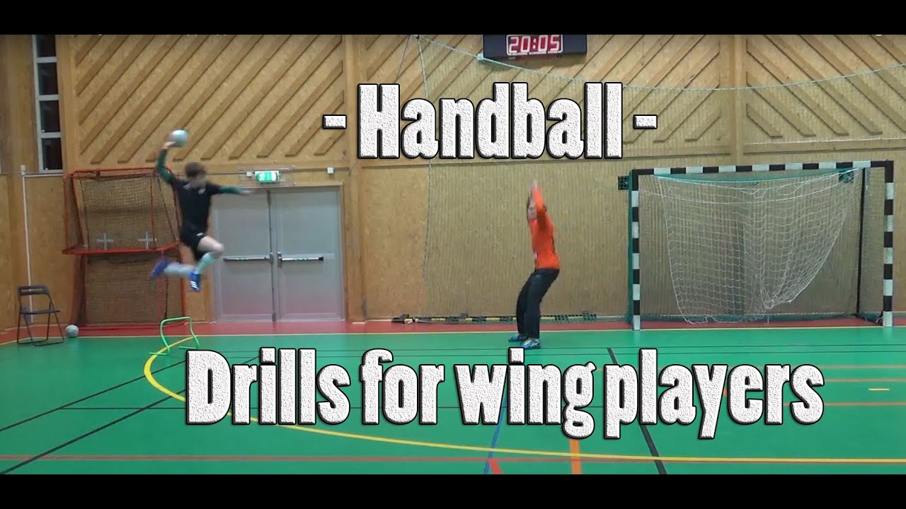 Handball drills - Wing players - YouTube