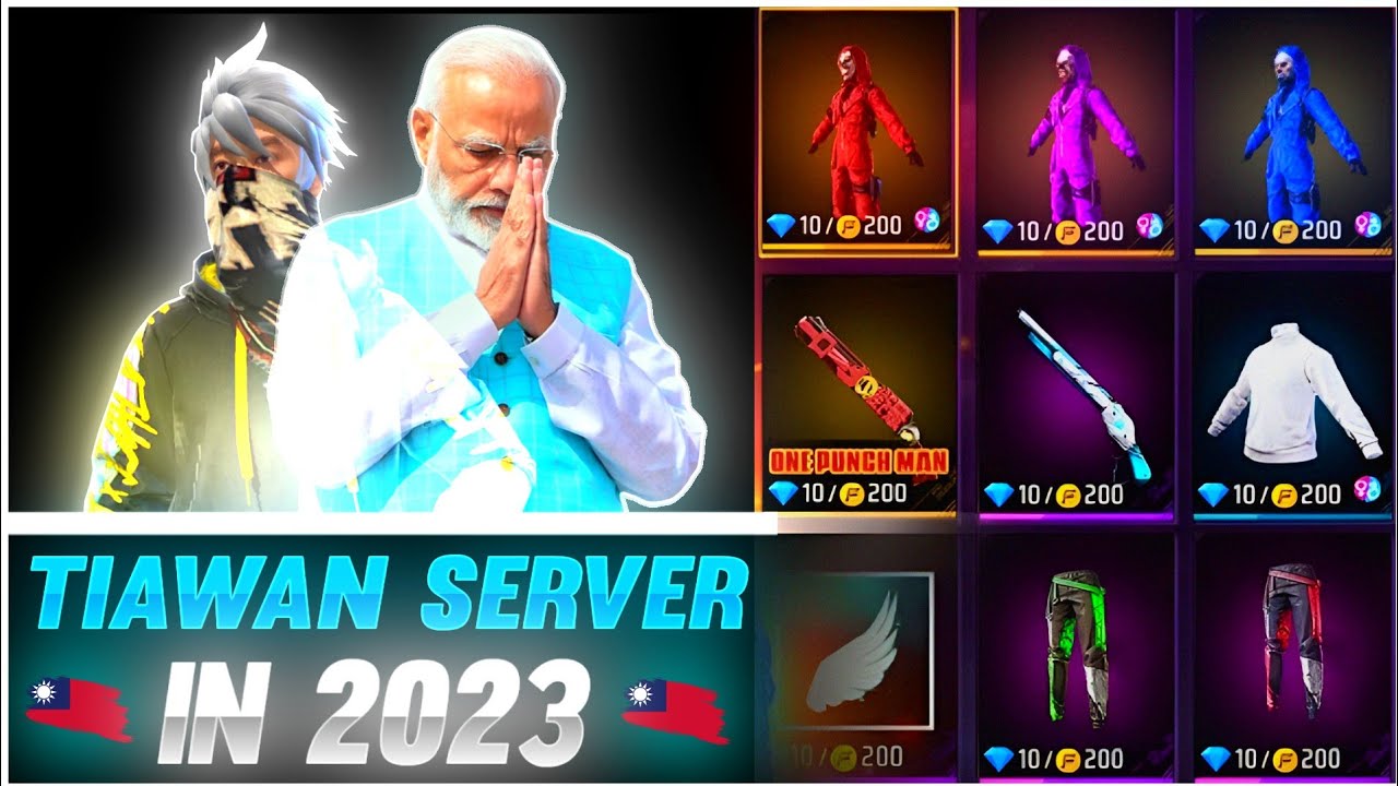 FREE FIRE TAIWAN SERVER 2023 😱⚡🇹🇼 BEST SERVER OF FREE FIRE || FF ALL ...