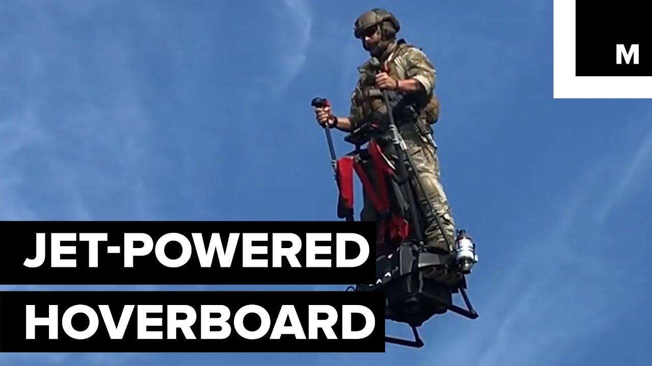 Someone Created A Jet-powered Flying Segway - YouTube