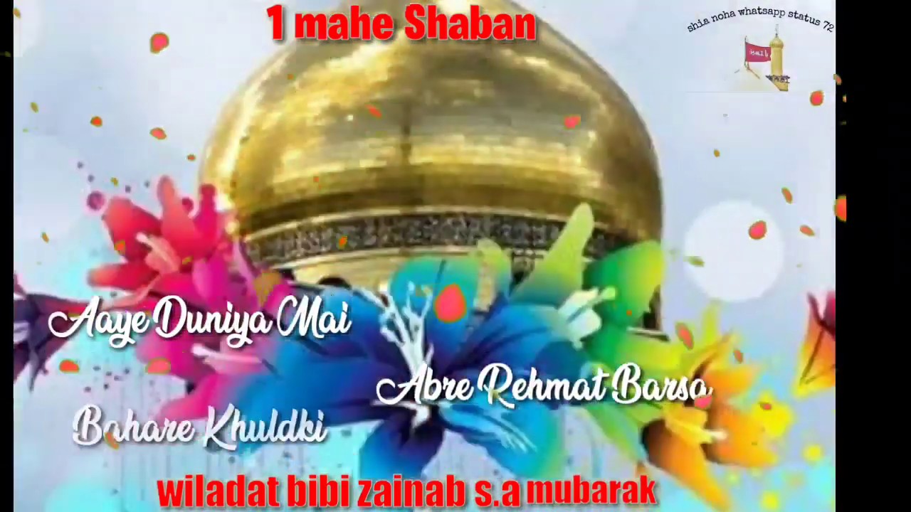1 shaban wiladat Bibi zainab s.a whatsApp status | shaban whatsApp ...