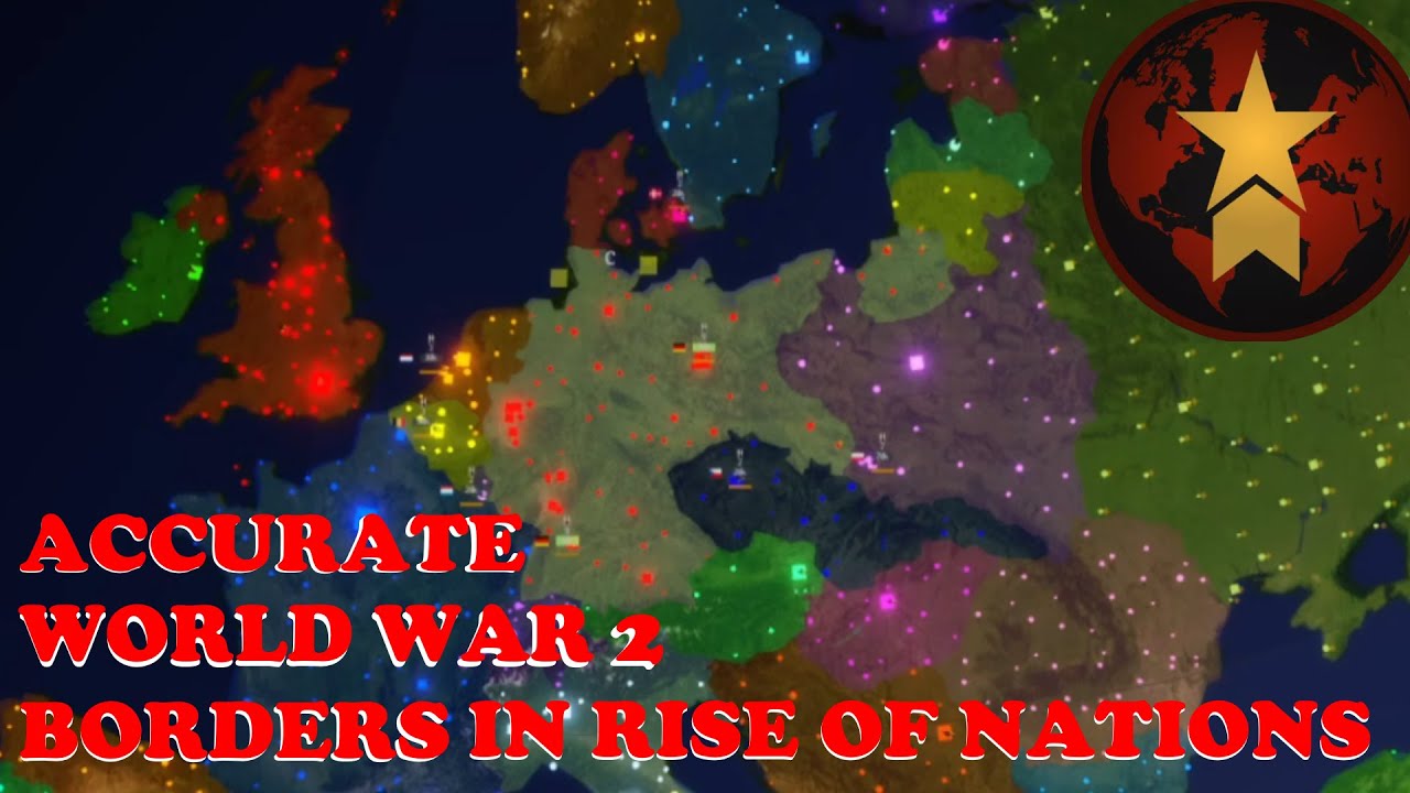 Accurate World War 2 Borders in Roblox Rise of Nations - YouTube