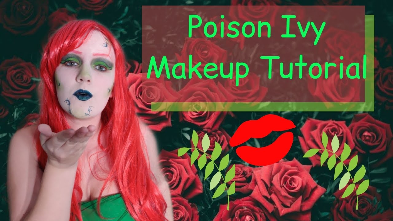 Poison Ivy cosplay makeup tutorial - YouTube