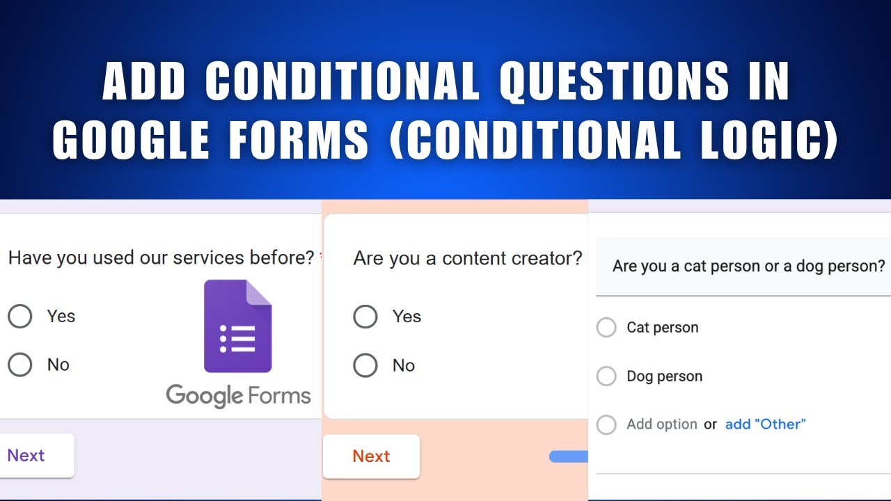 How to Add Conditional Questions in Google Forms 2026 - How to Use ...