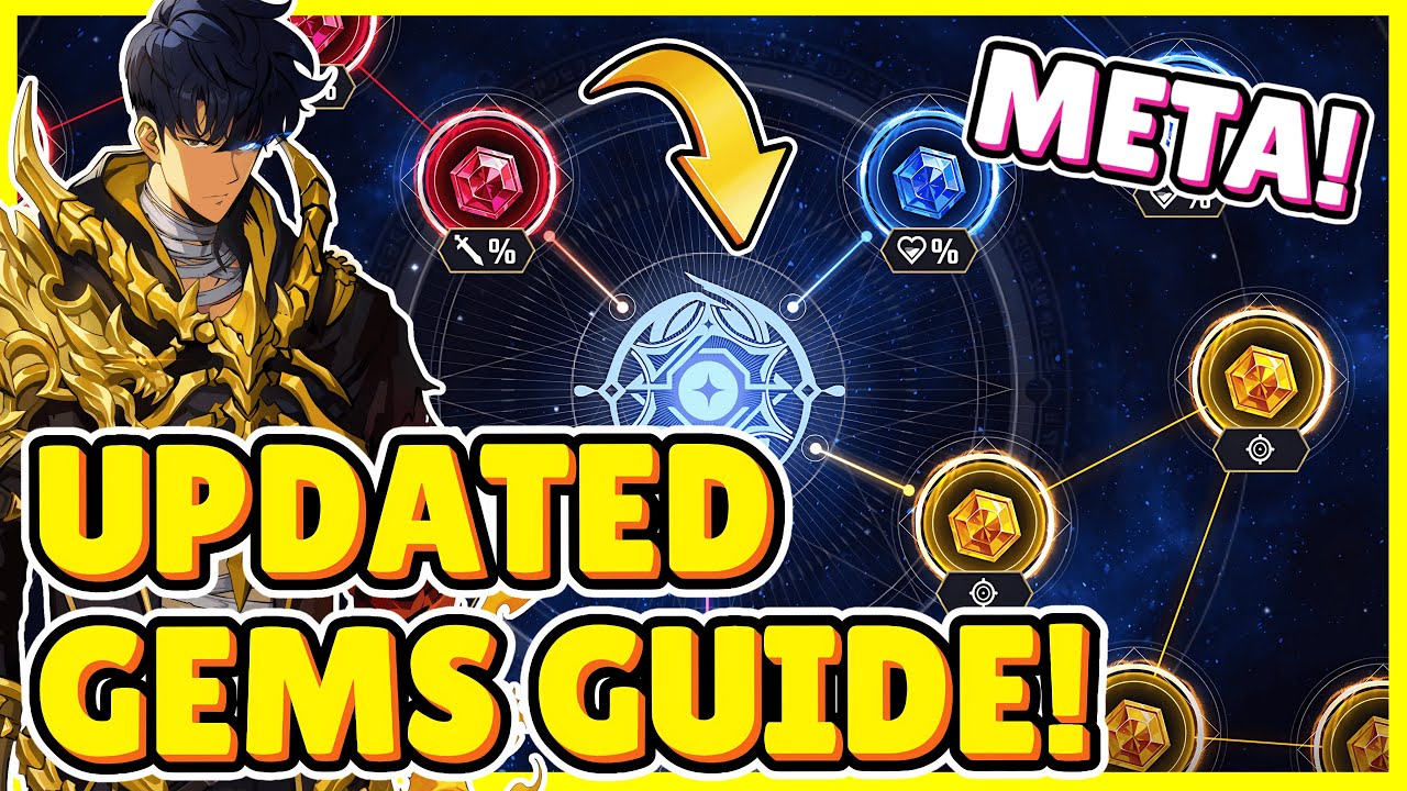 GEM META! UPDATED! USE THE CORRECT GEMS! VERY IMPORTANT! [Solo Leveling ...