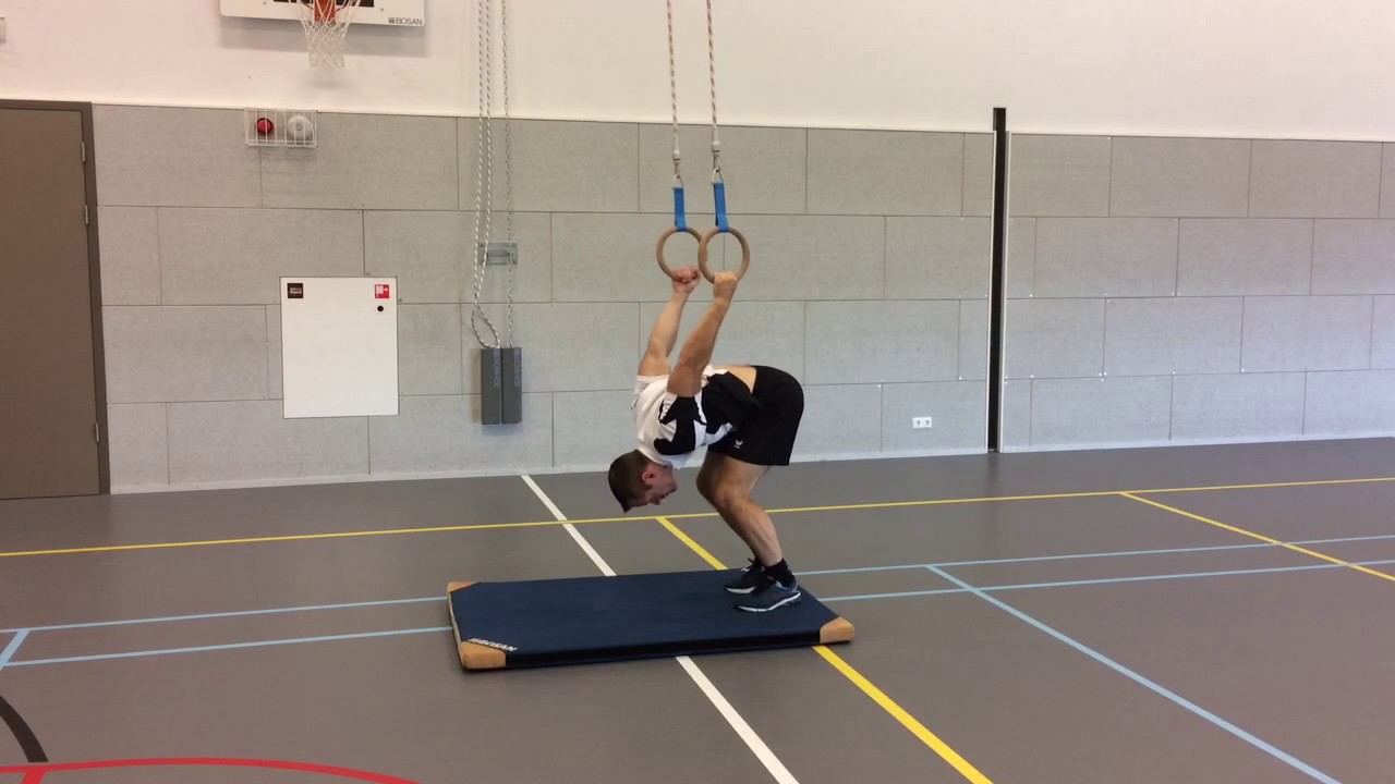 Gymles: Turnen 6: Stille ringen vouwhang tot dodenhang - YouTube