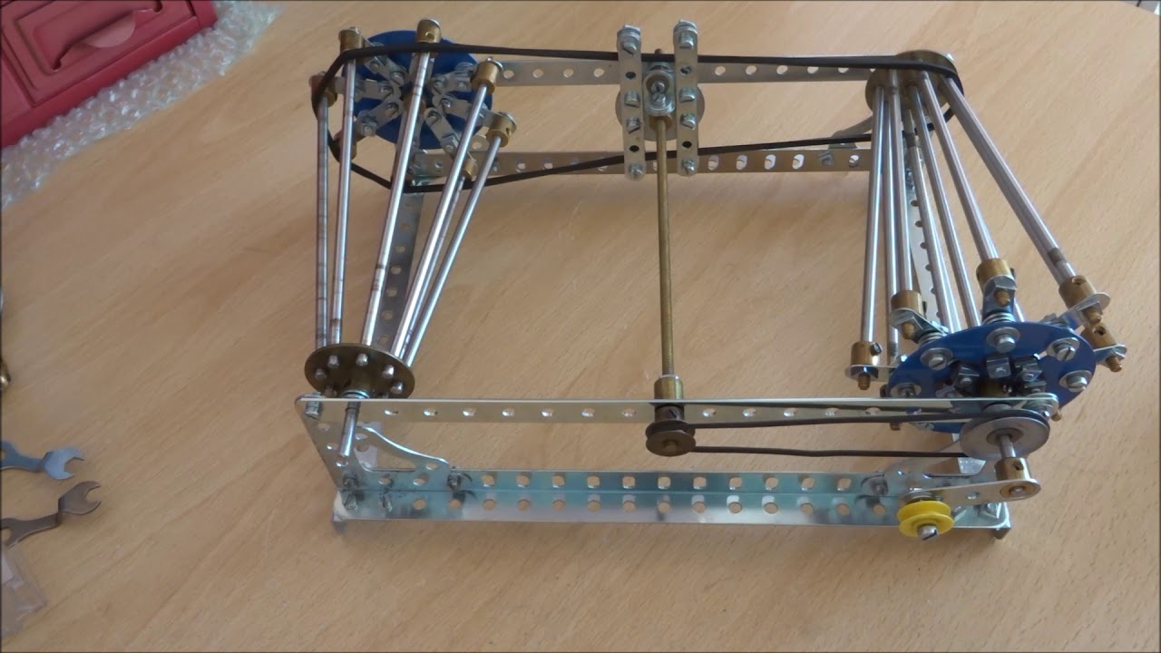 Meccano infinitely variable gear box - YouTube