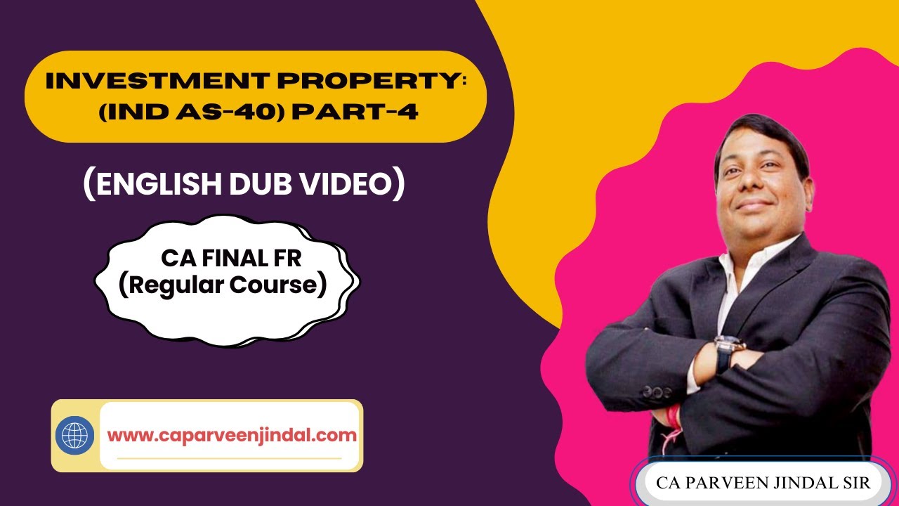 CA Final FR ..English Batch..Ind AS 40 Class-4..Demo Lecture-4 - YouTube