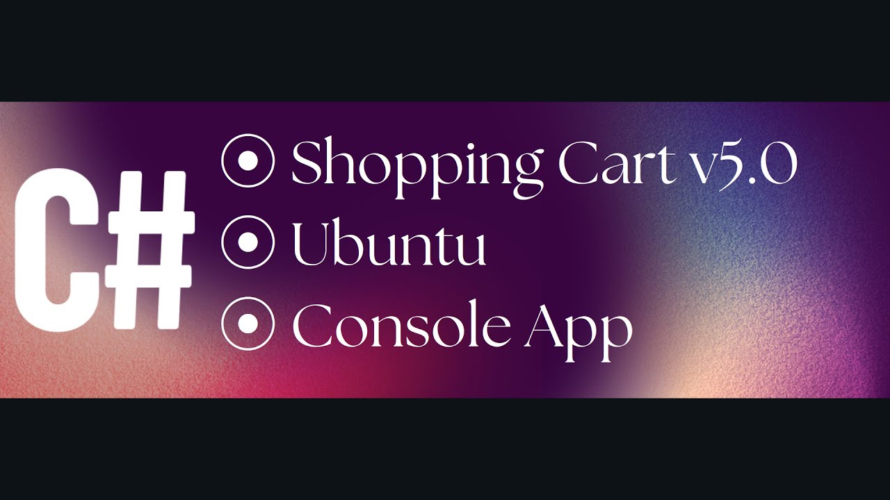 C# Code Park 0041 : Shopping Cart Program in C# | (Console Application) v5.0 - YouTube