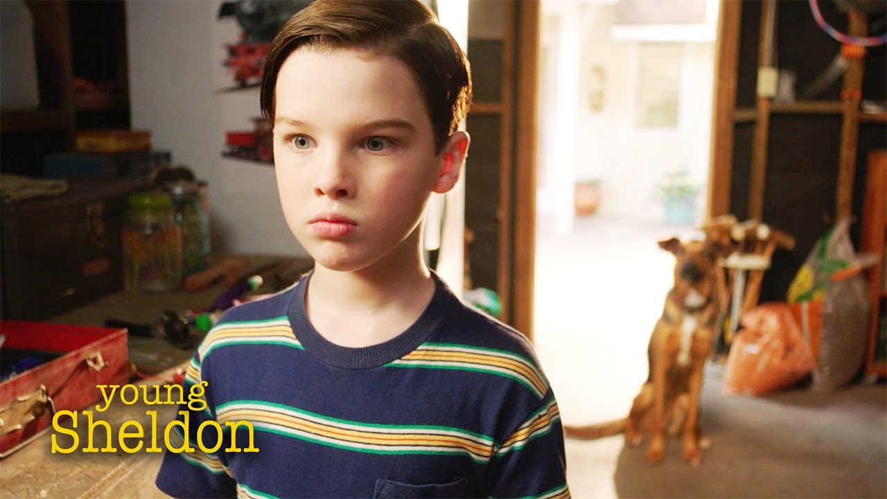 Sheldon's Fear of Dogs | Young Sheldon - YouTube