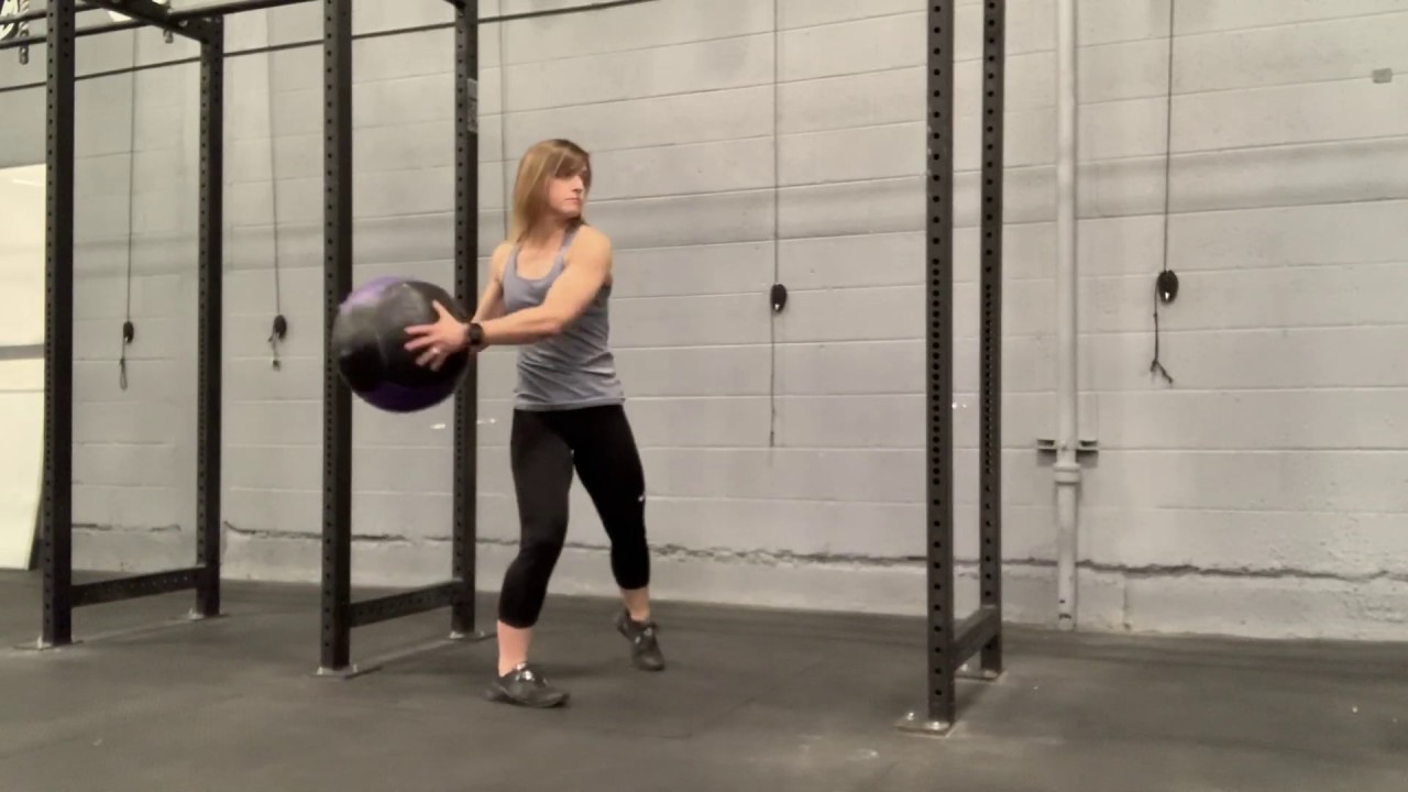 Standing medicine ball rotational throw - YouTube