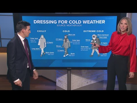 Frigid temps on the way - Tips for dressing warm in cold weather - YouTube