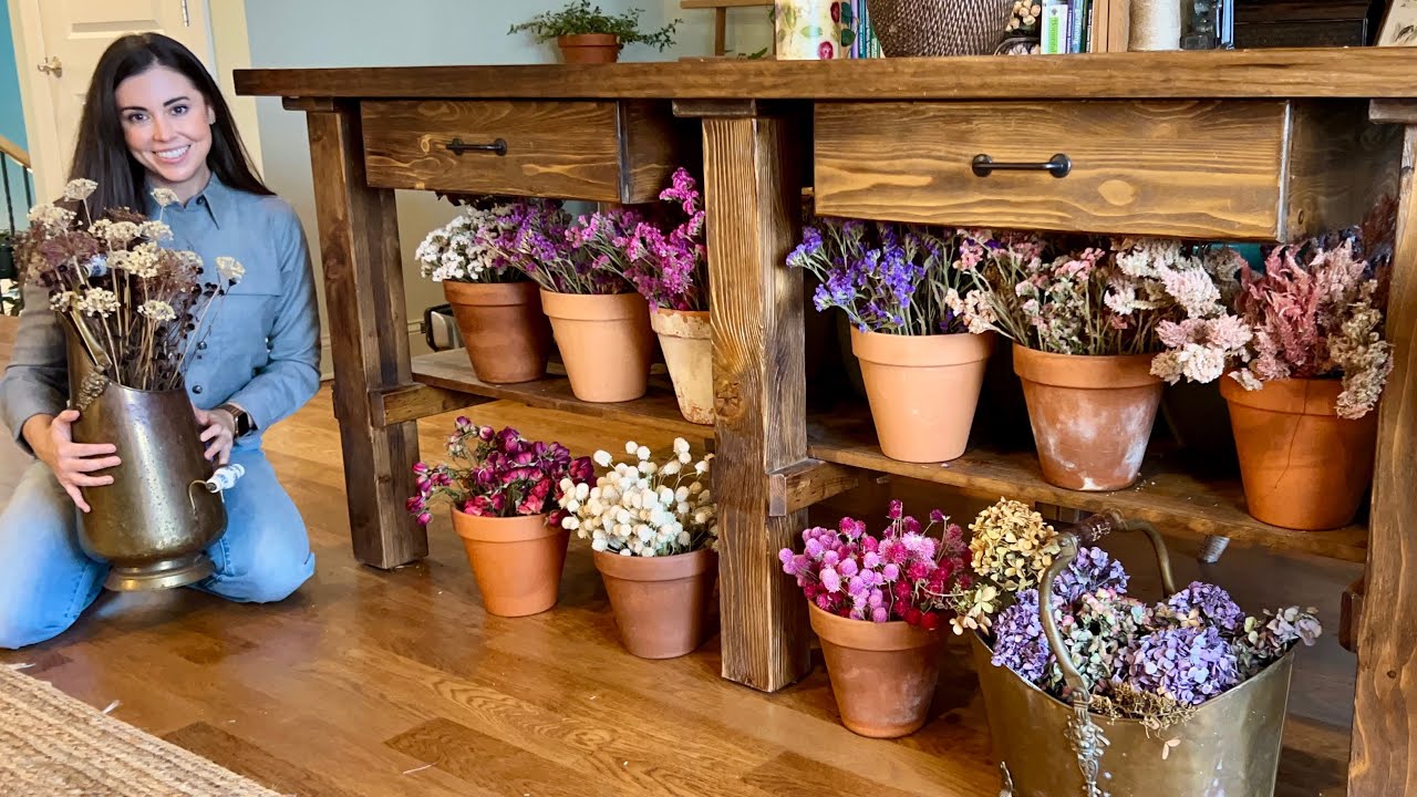 Grow These For Beautiful Dried Flowers! 🌸 Organizing Dried Flowers From ...