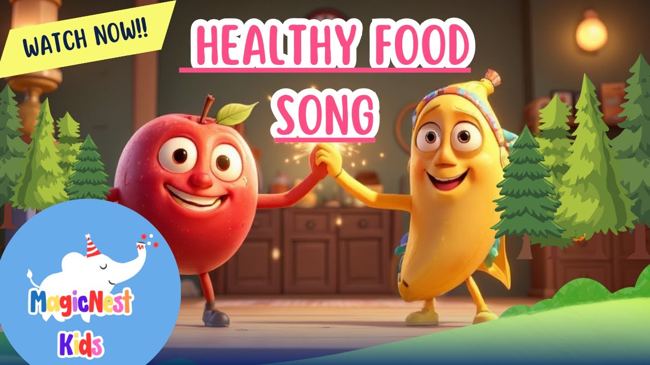🍎 Tiny Tummy Dance | Healthy Food Song for Kids | Fruits & Veggies ...