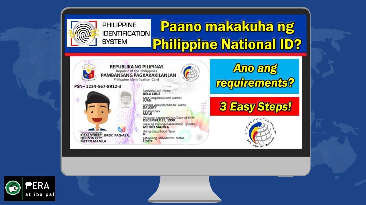 Philippine National ID Online Registration - YouTube