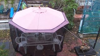umbrella mosquito screen installation